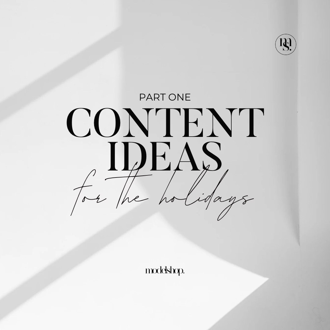 Holiday Content Ideas for Content Creators – ModelShop Store