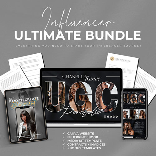 UGC and Influencer Starter Kit w Creator Portfolio Template, Email Pit ...