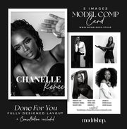 Model Comp Card Download 5 Image Layout – ModelShop Store