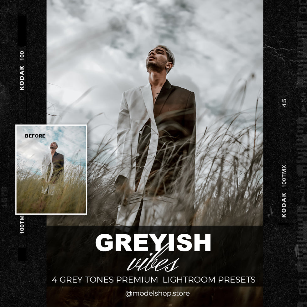 Greyish Vibes 5 Grey Toned Premium Lightroom Presets (For Photo & Vide ...