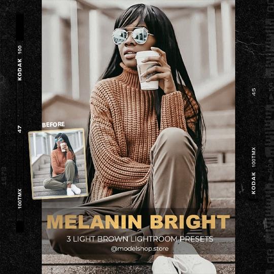 Melanin Collection - 10 Lightroom Presets BUNDLE for Brown Skin tones ...